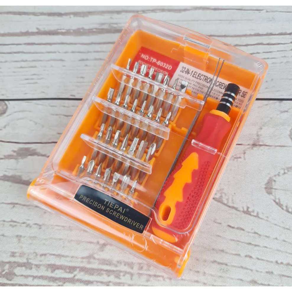 Jual SPCR Complete Screwdriver Set Obeng Reparasi 32 in 1 T7P6Q5 | Shopee Indonesia