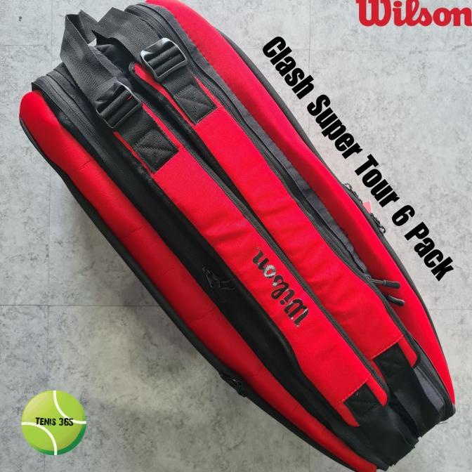 Jual Tas Tenis Wilson Super Tour Clash 6 Pack - 6R - X6 - Tennis ...