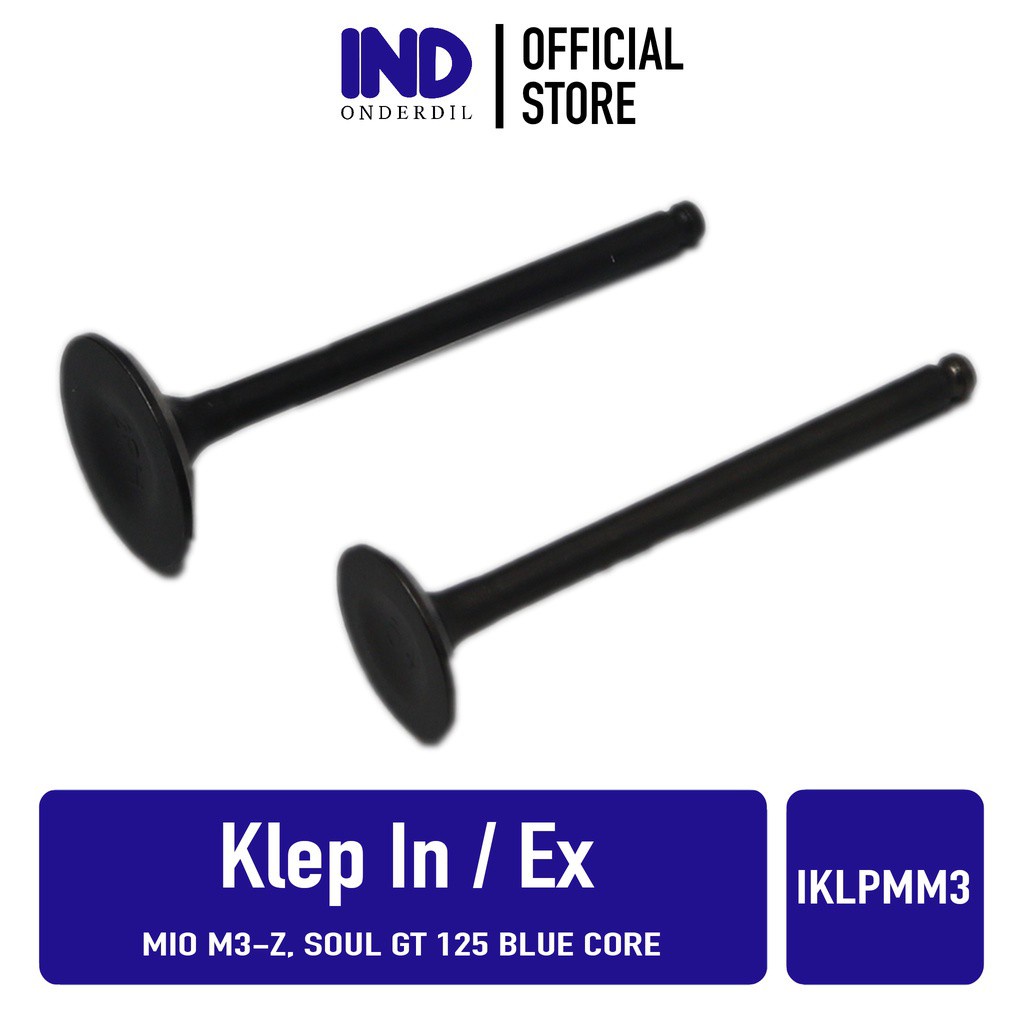 Jual IND Onderdiil Klep-Kelep In-Ex Payung Valve Set Mio M3-Z & Soul GT 125 Blue Core | Shopee ...