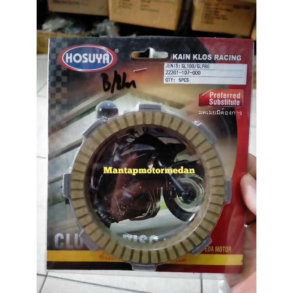 Jual Kain Klos/Kampas Kopling Racing GL 100 GL Pro Mega Pro (Isi 5 Pcs) Hiqh Quality | Shopee ...