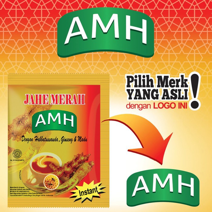 Jual Minuman Traditional Jahe Merah AMH Amanah Super AMH Original Harga ...