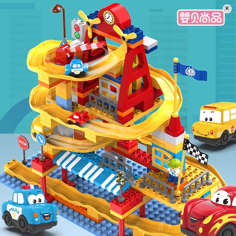 Jual Car Slide Block 156pcs Mainan Balok Anak | Shopee Indonesia