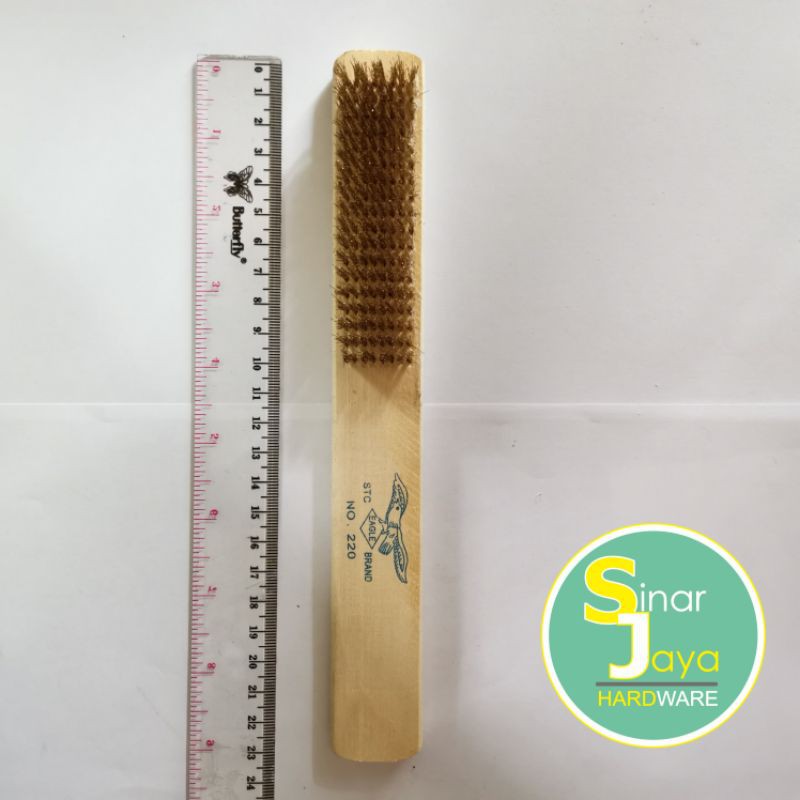 Jual Sikat Kuningan Eagle 8 Baris / Sikat Kawat Kuningan Eagle / Wire ...