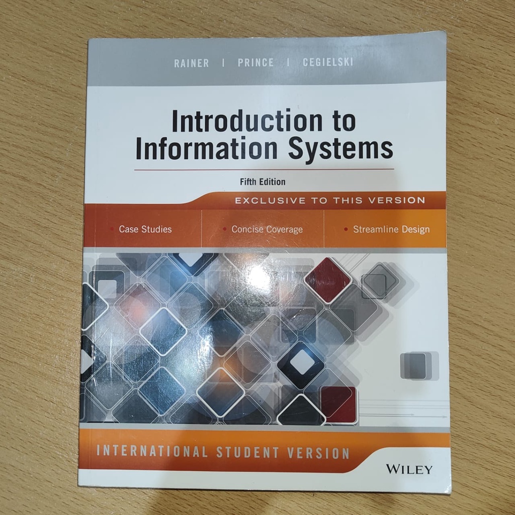 Jual Buku Introduction To Information Systems Fifth Edition Rainer
