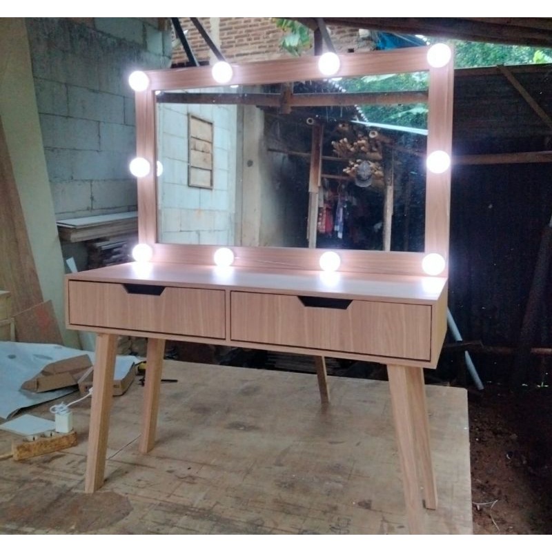 Jual meja rias minimalis lampu led murah | Shopee Indonesia