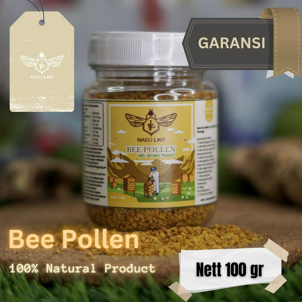 Jual Bee Pollen Madu Lavi Serbuk Sari dari Alam Kemasan 100gr | Shopee ...