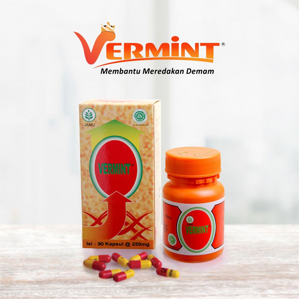 Jual Vermint Vermin isi 30 kapsul - ekstrak cacing obat tipes tipus ...