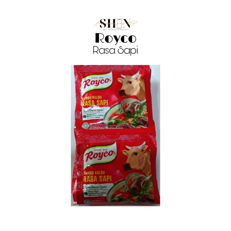 Jual ROYCO Bumbu Kaldu Rasa Ayam & Sapi 8g (12 pcs) | Shopee Indonesia