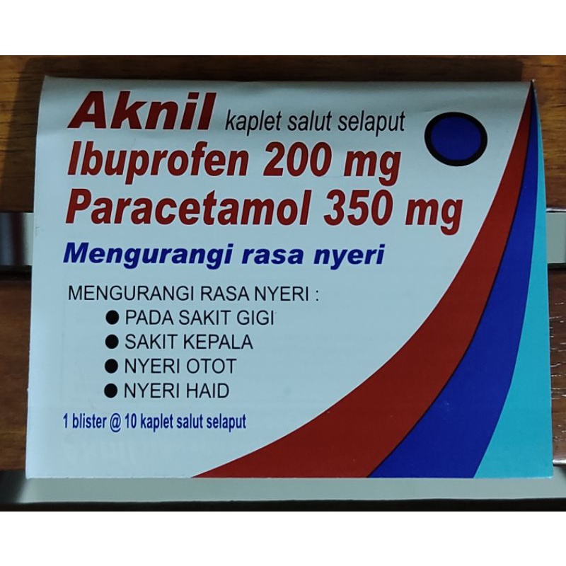 Jual Aknil 10 Kaplet / Obat Sakit Gigi / Demam / Nyeri Haid | Shopee ...