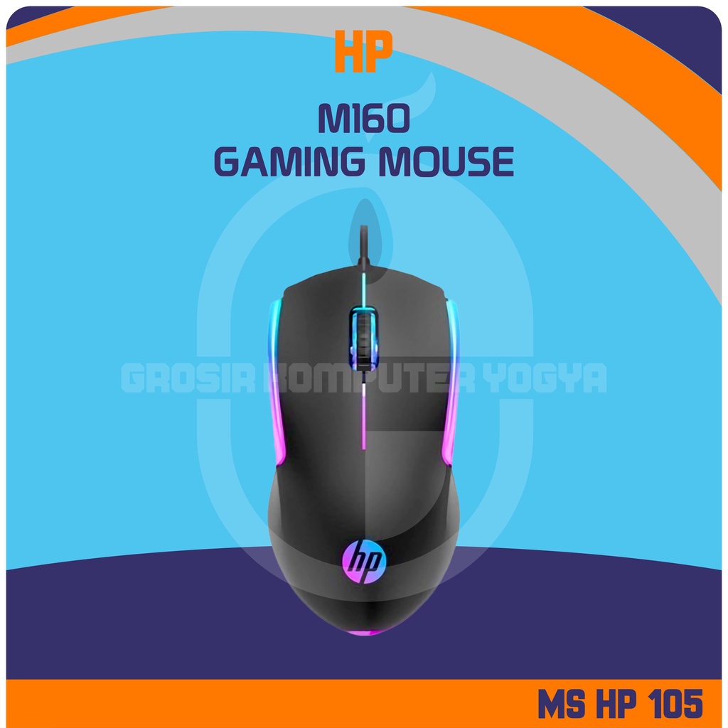 Jual HP M160 1000DPI 3 Buttons RGB Wired Gaming Mouse | Shopee Indonesia