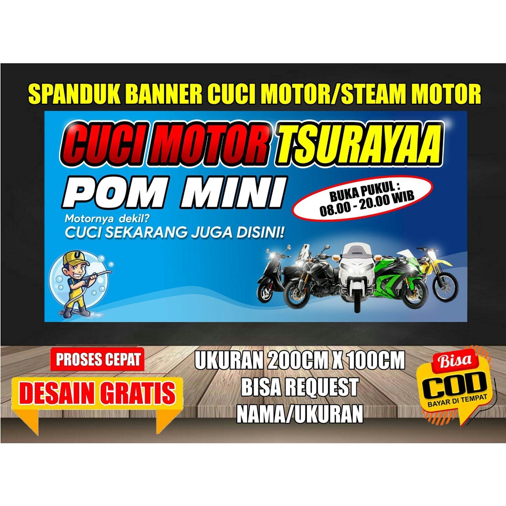 Jual SPANDUK BANNER STEAM MOTOR,SPANDUK CUCI MOTOR,BANNER STEAM MOTOR ...