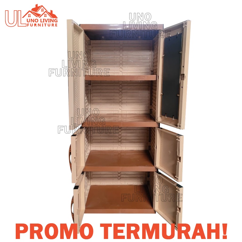 Jual JUMBO! Lemari Pakaian Plastik MY Top Jumbo Lemari 4 Susun Gantungan Dan Hambalan Lemari ...