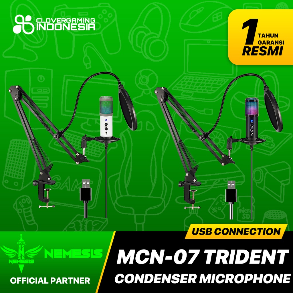 Jual NYK Nemesis MCN-07 Trident RGB - MCN07 MCN 07 Condenser Microphone ...
