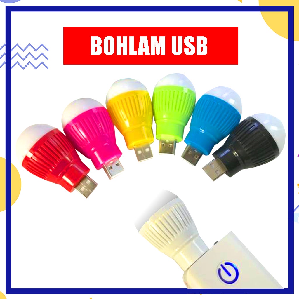 Jual Lampu Bohlam USB 3 Watt LED BULB BALL LIGHT- Lampu LED Emergency ...