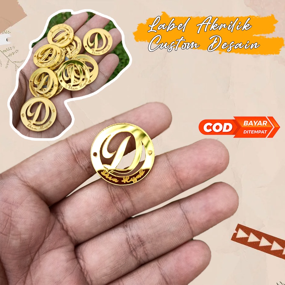 Jual Label Hijab Label Hijab Akrilik Label Akrilik Bentuk Seperti Bros ...