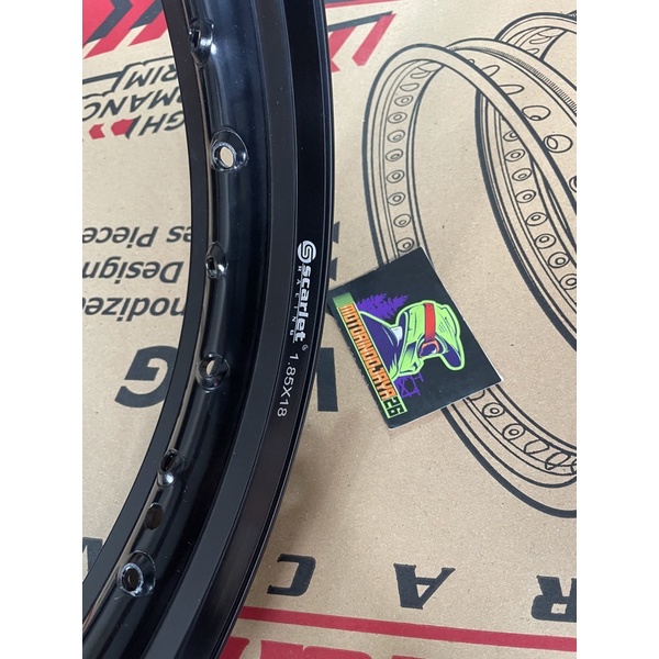 Jual Velg almunium Ring 18 Scarlet Racing model TK Racing Ukuran Lebar ...