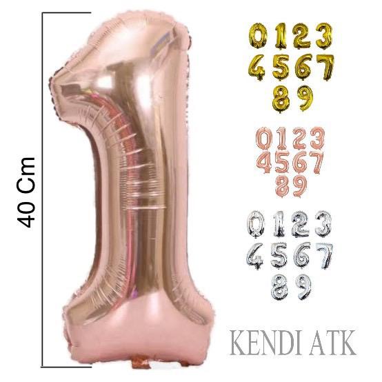Jual BALON FOIL ANGKA 0 - ANGKA 9 tinggi 40 CM | Shopee Indonesia