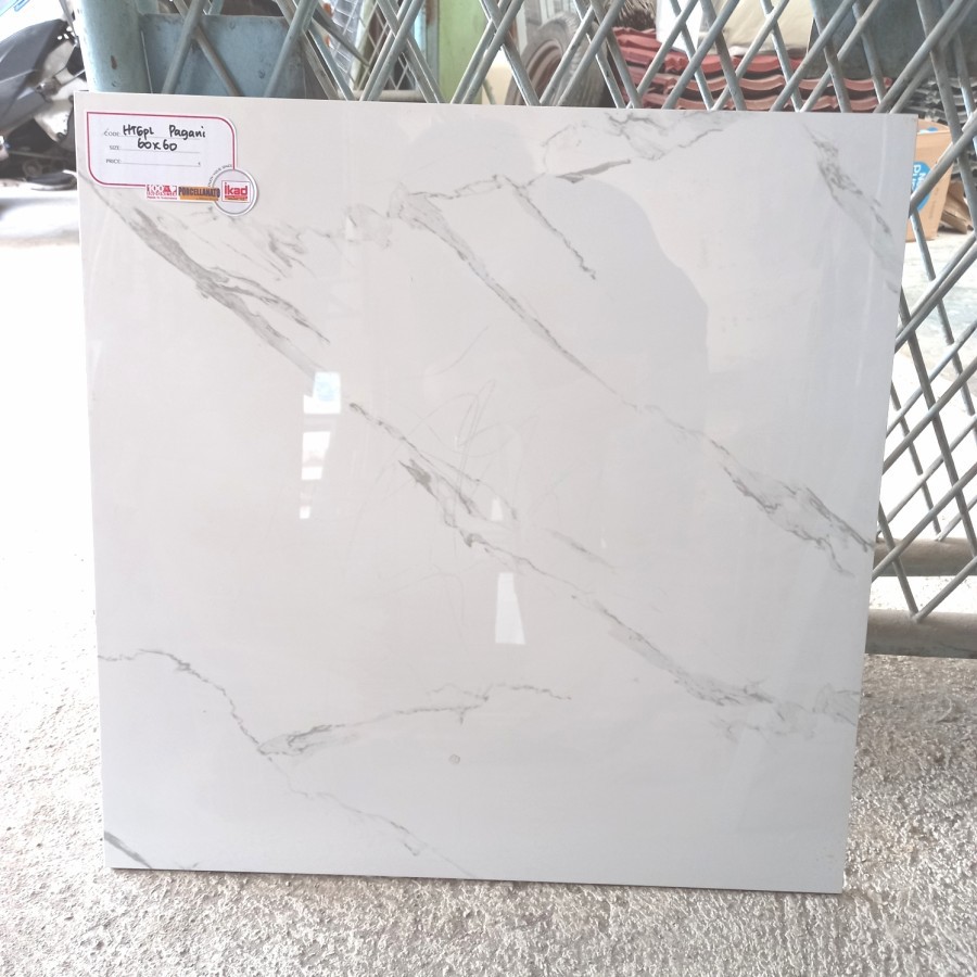 Jual GRANIT LANTAI 60X60 GLOSSY PUTIH MARMER ABU CARARA IKAD/ Granit 60x60 MOTIF MARMER ATAU ...