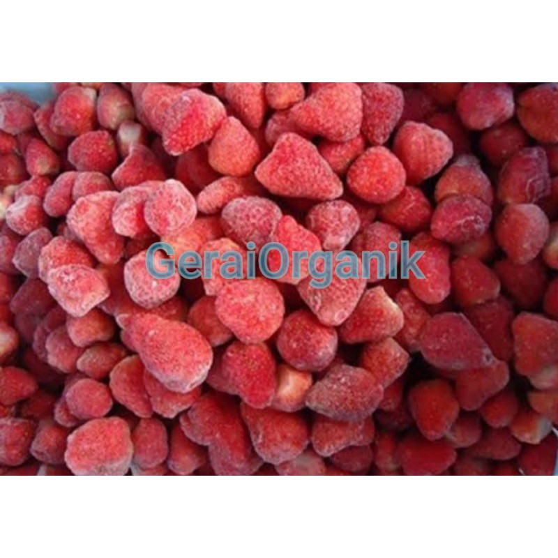 Jual 250 gr STRAWBERRY ORGANIC NON GMO FROZEN / STROBERI ORGANIK FROZEN ...