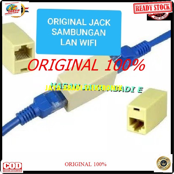 Jual G277 BARREL RJ45 SOCKET SAMBUNGAN PENYAMBUNG DUA KABEL KABEL LAN ...