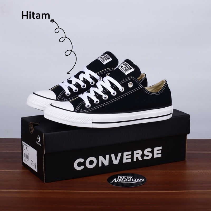 Jual Sepatu converse allstar low black white Sepatu NB sekolah Pria ...