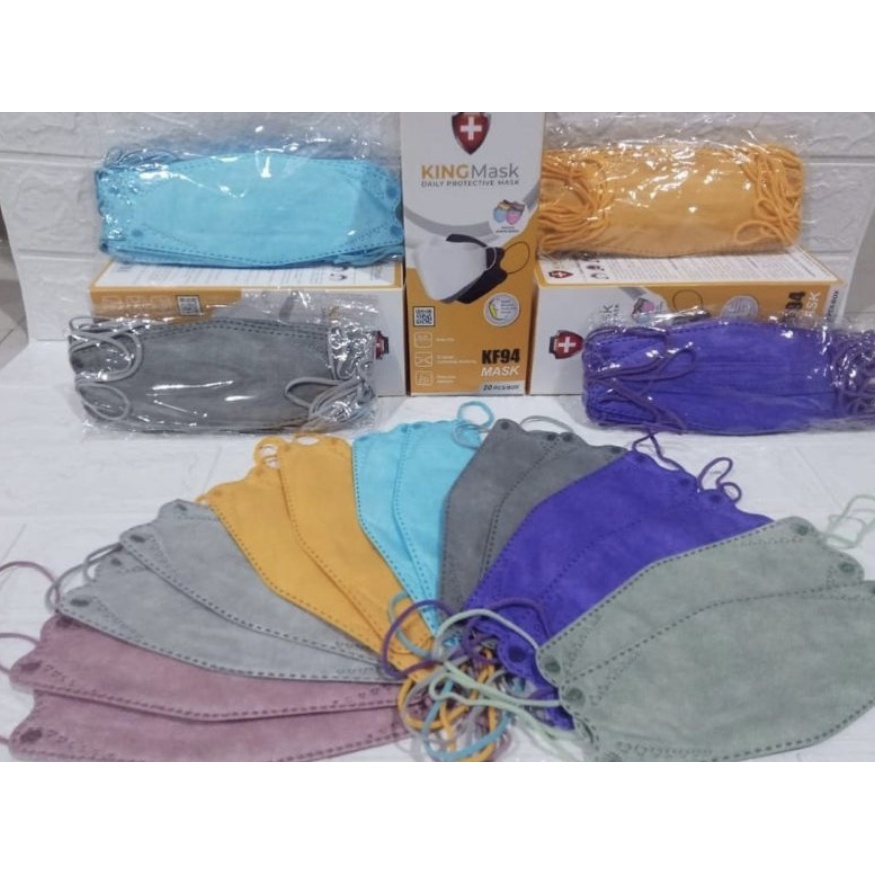Jual MASKER PREMIUM MURAH KF94 EARLOOP 4PLY KINGMASK MODEL EVO - 1 PACK ...