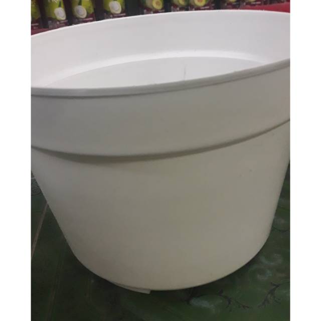 Jual Pot Bunga Putih 30cm polos | Shopee Indonesia