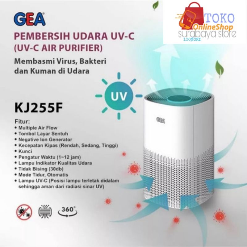 Jual air purifier GEA KJ 255F UV C AIR PURIFIER | Shopee Indonesia