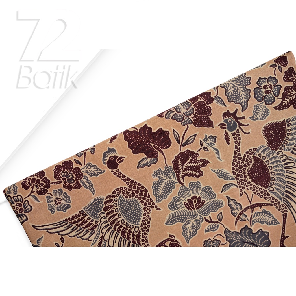 Jual KAIN BATIK PREMIUM Bahan Katun Motif Cendrawasih Warna Cream ...