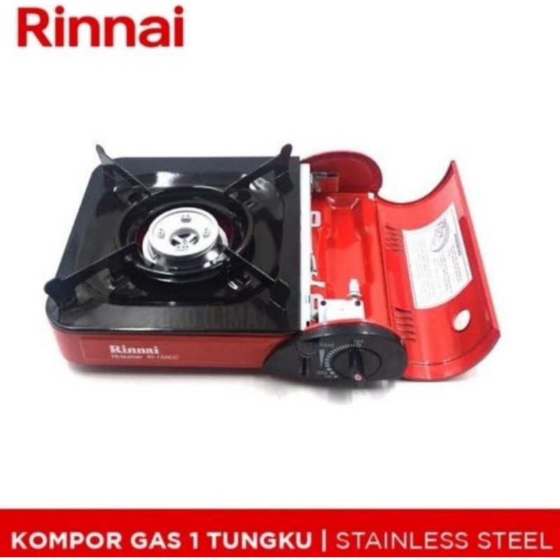 Jual RINNAI RI-150CC Kompor Gas Portable 1 Tungku - Stainless Steel ...