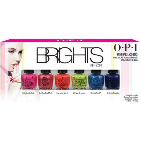 Jual OPI Mini Nail Polish Set Brights (3,75ml x 6pcs) | Shopee Indonesia