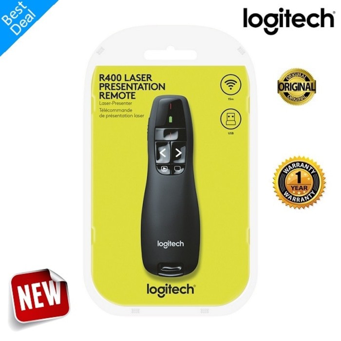Jual Presenter LOGITECH Wireless R400 Resmi Original | Shopee Indonesia