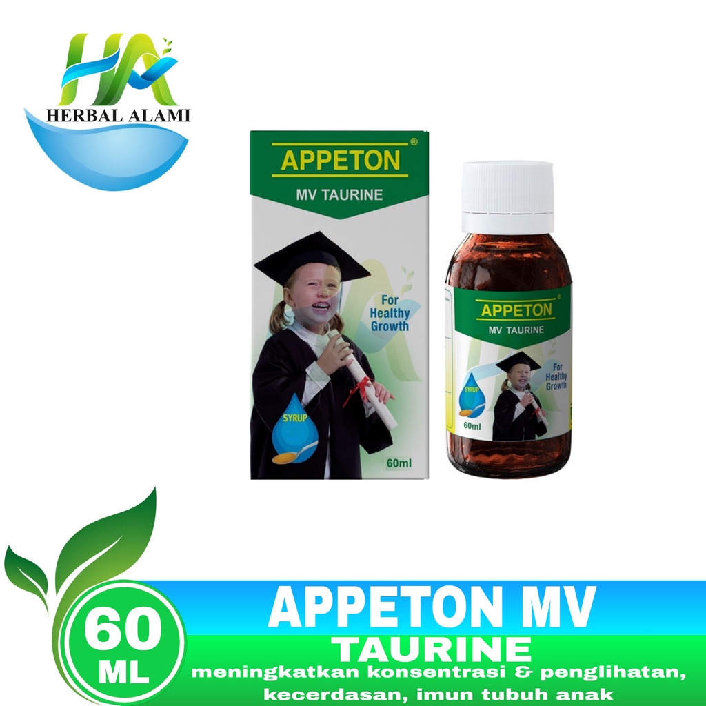 Jual Appeton Lysine & Taurine Syrup 60 ml - Multivitamin Anak | Shopee ...
