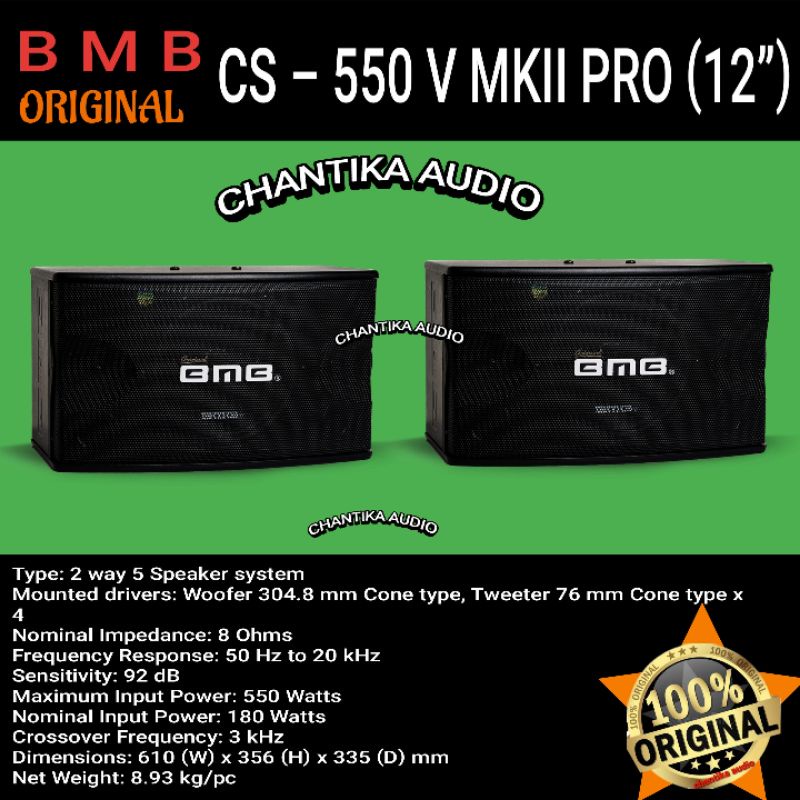 Jual Speaker Karaoke Bmb Cs 550 v MkII PRO 12 INCH ORIGINAL 550 watt | Shopee Indonesia