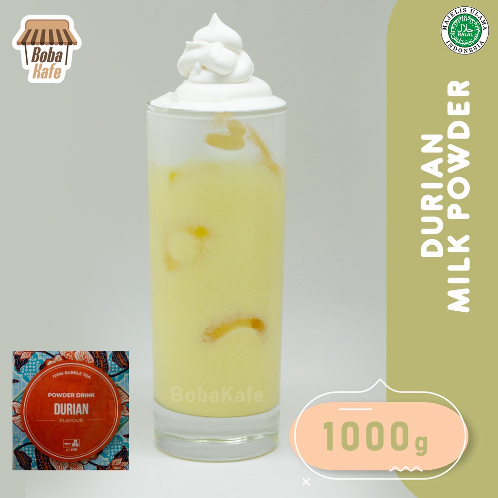 Jual Bubuk Minuman Rasa Durian - Durian Milk Powder 1000gr ( Merk ITPIN ...