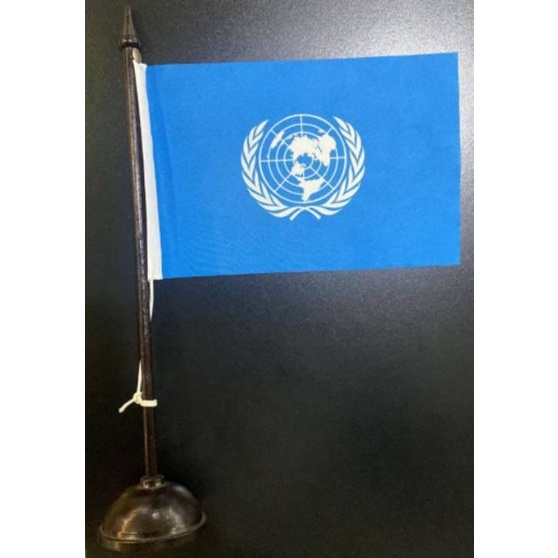 Jual BENDERA PERSERIKATAN BANGSA BANGSA / BENDERA PBB + TIANG KAYU ...