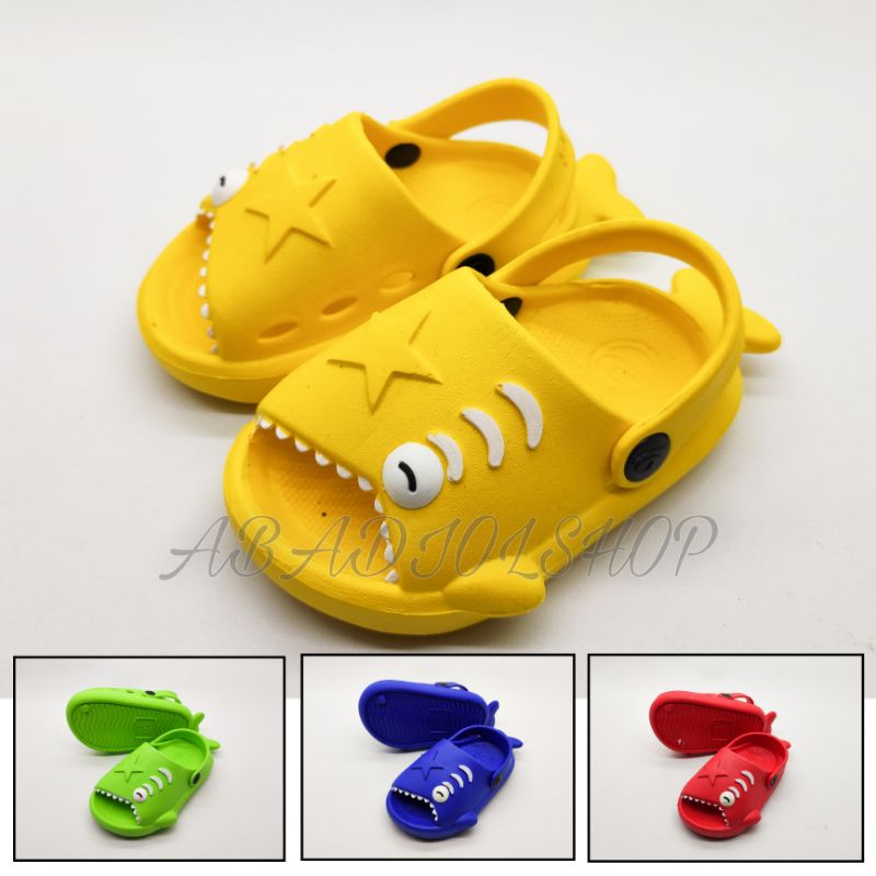 Jual DULUX - SANDAL BAIM ANAK KRAKTER IKAN HIU / SANDAL SEPATU ANAK ...