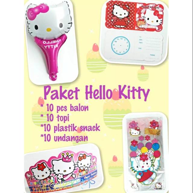Jual Souvenir ulang tahun anak paket hello kitty | Shopee Indonesia