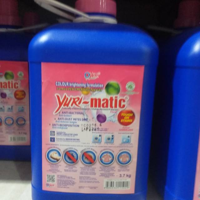Jual YURI-MATIC DETERGENT jerigen 3.7 Liter | Shopee Indonesia