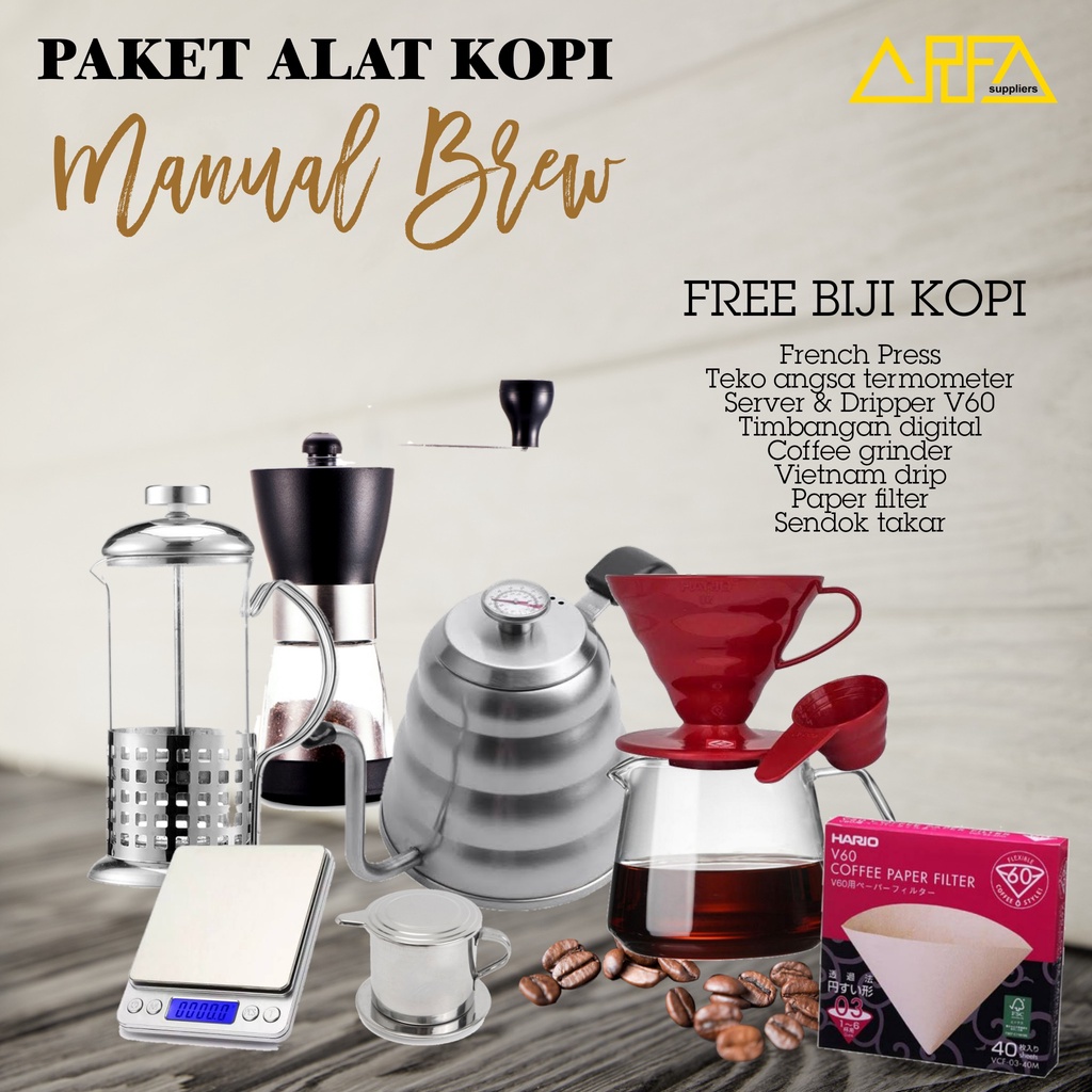 Jual Paket Alat Alat Kopi Rumahan / Kedai Kopi Manual Brew V60 02 ...