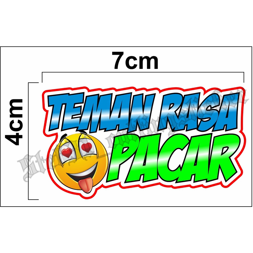 Jual Stiker printing teman rasa pacar | Shopee Indonesia