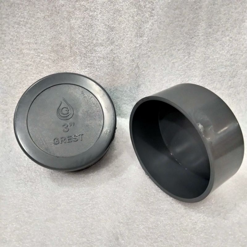 Jual Dop Cap 3" ( 3 inchi ) Grest pvc tutup pipa | Shopee Indonesia