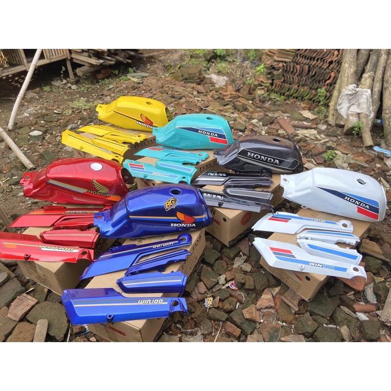 Jual Tangki honda win win 100 warna set cover body win bok aki win set ...