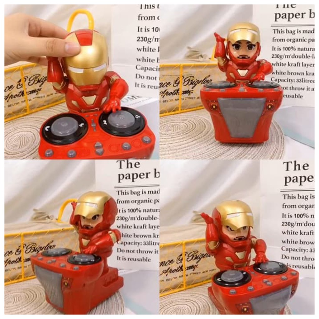 Jual Dynamic DJ Car Iron Man Music Dancing Mainan Edukasi Anak Avengers ...