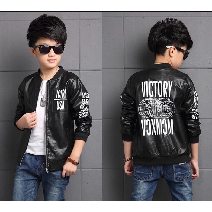 Jual VICTORY Jaket Keren Fashion Bomber Anak Anak Kids Cewek Cowok ...