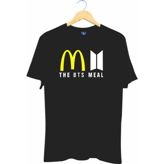 Jual Baju T-shirt Kaos viral logo Mcd THE BTS MEAL l kaos K-Pop ...