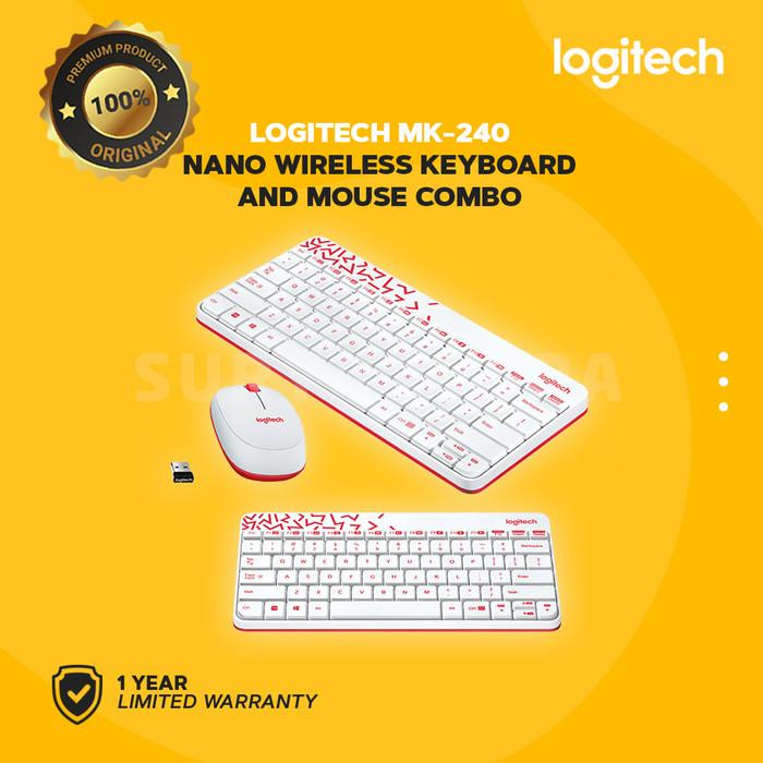 Jual Logitech Mk240 / Mk 240 Wireless Combo Mouse & Keyboard | Shopee ...
