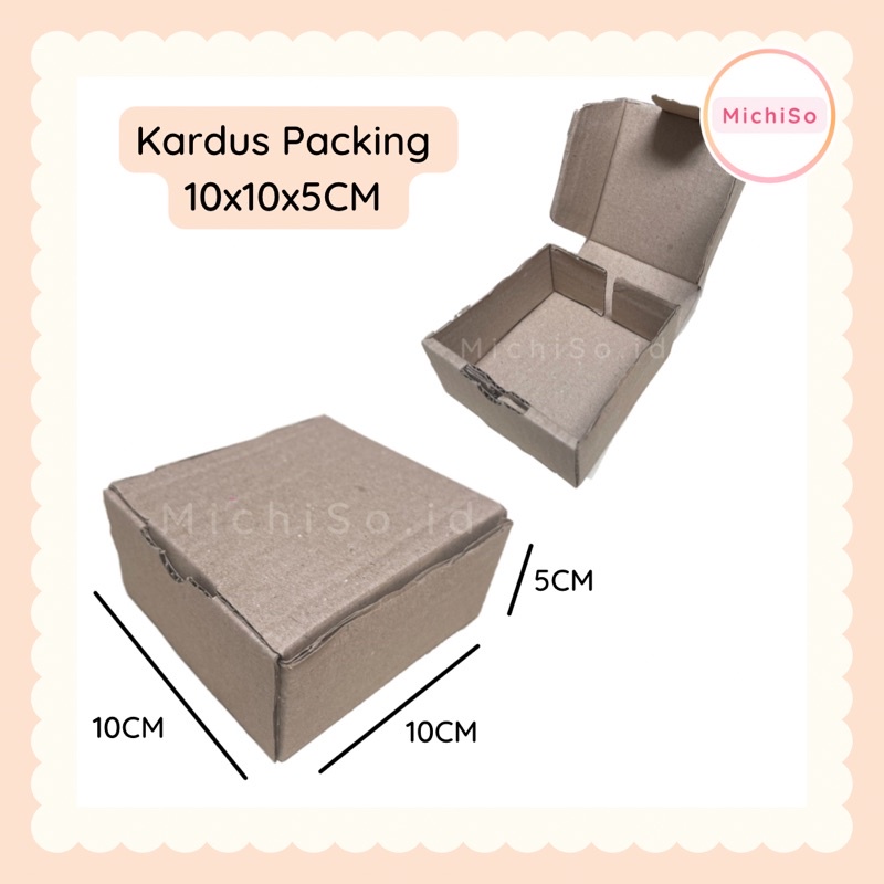 Jual kardus packing10x5x10CM | box packing bukaan atas | kardus karton ...