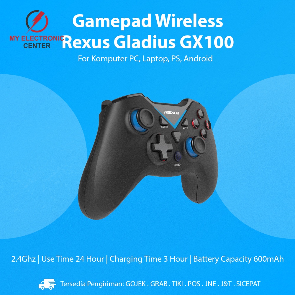Jual Gamepad Rexus Gladius GX100 Wireless Joystick Gaming Stick Android ...