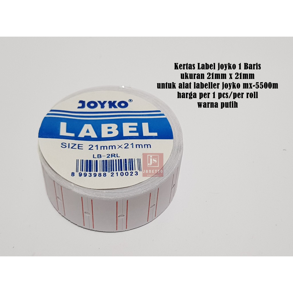 Jual Kertas Label Joyko 1 baris Untuk MX-5500M | Shopee Indonesia